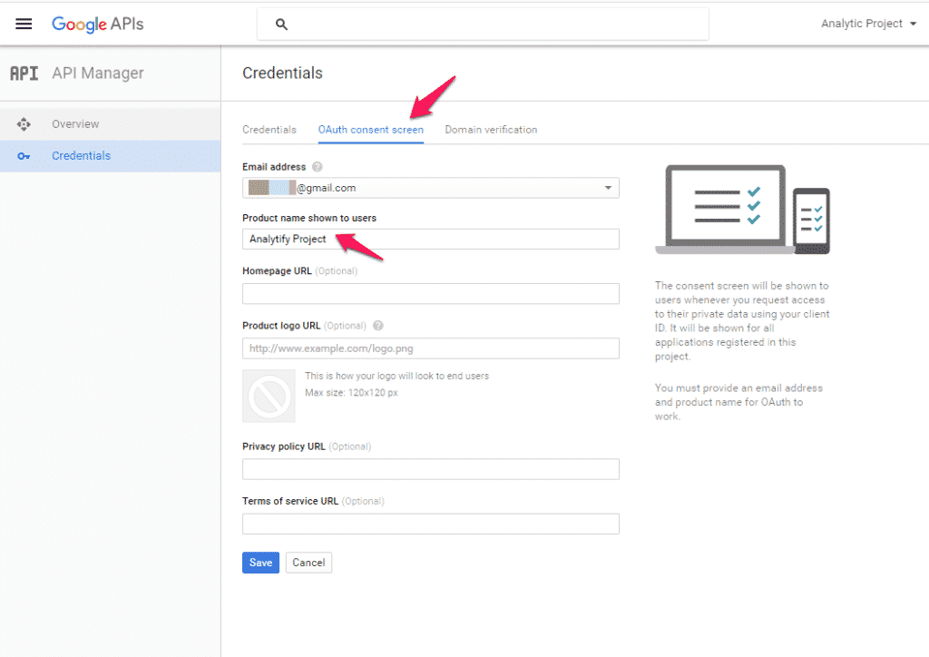 Oauth Consent Screen Analytify