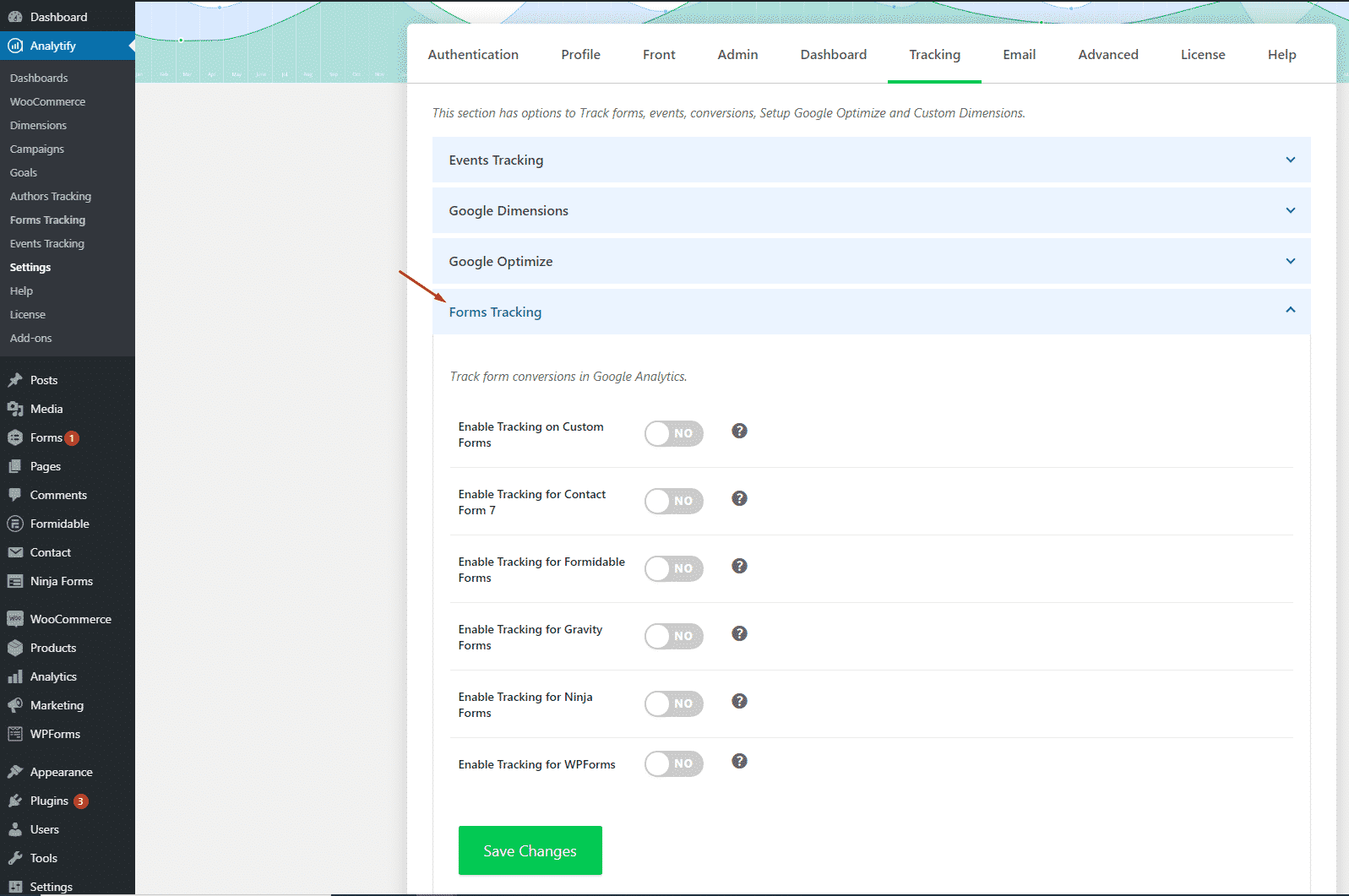 Get Started With the Forms Tracking Addon - Analytify