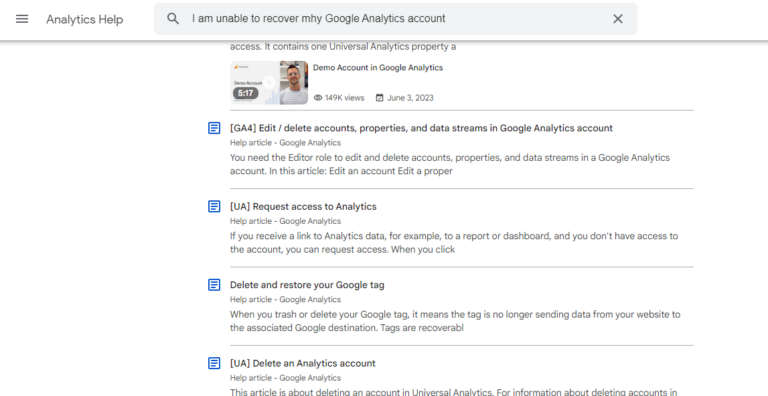 How To Recover Google Analytics Account (2025)
