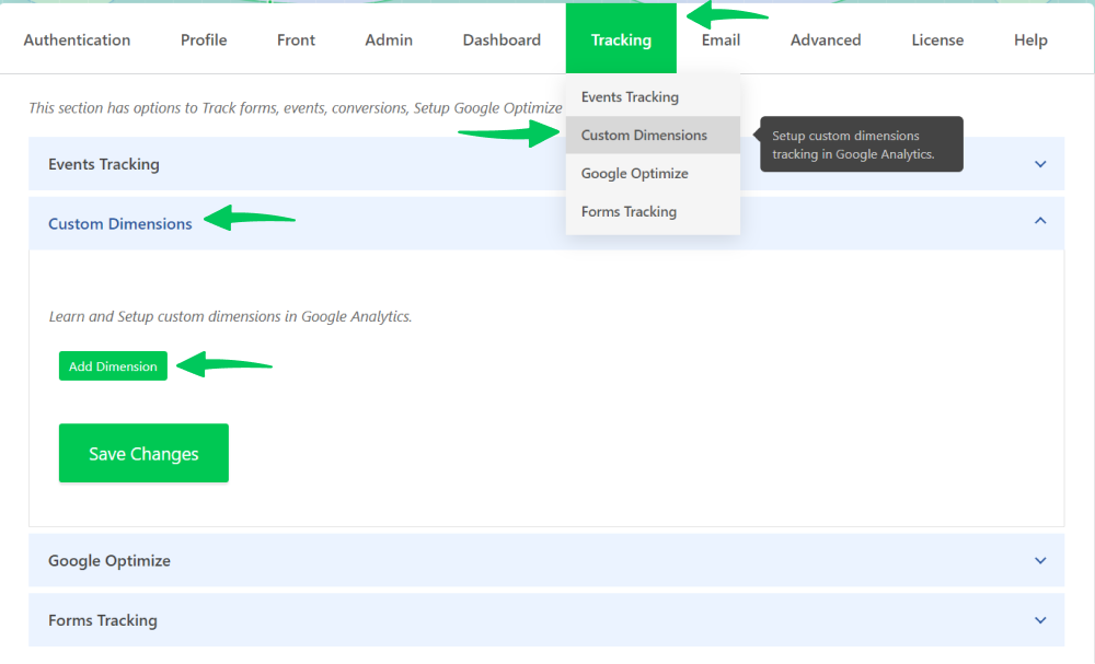 Custom Dimensions - Analytify