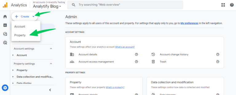 How To Add A Google Analytics Property (GA4)