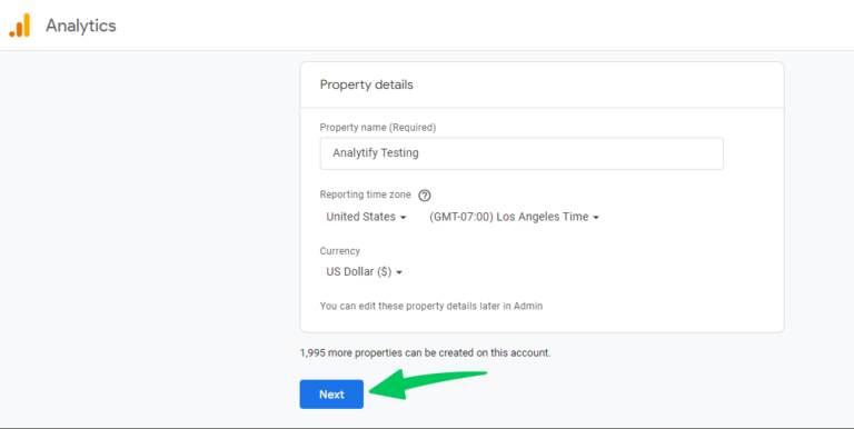 How To Add A Google Analytics Property (GA4)